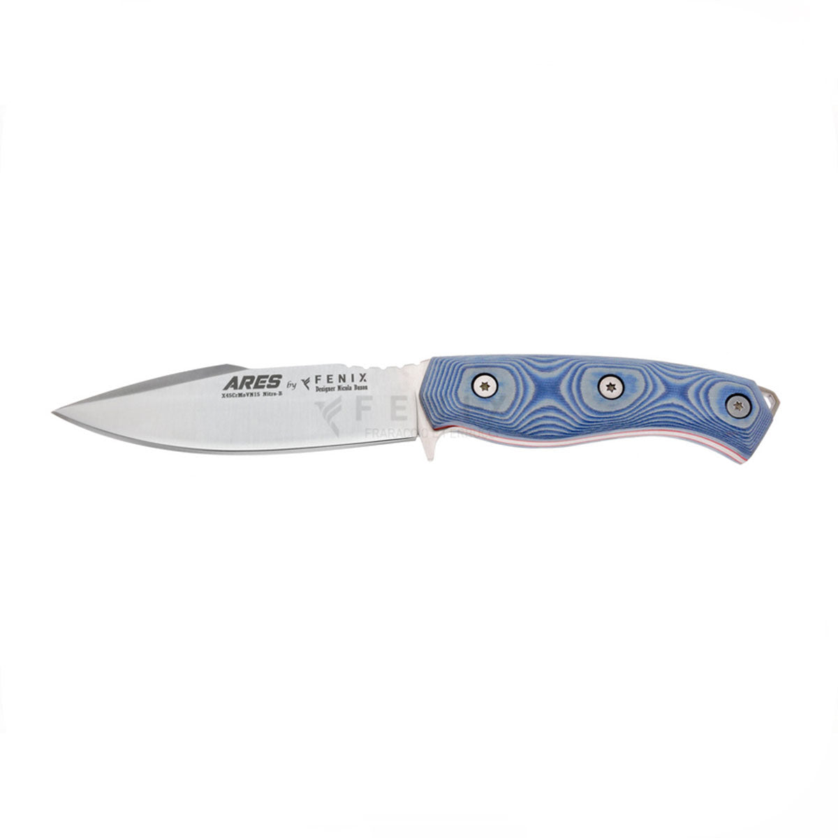 KNIFE - FENIX - ARES BLUE MICARTA HANDLE – Wild Gear