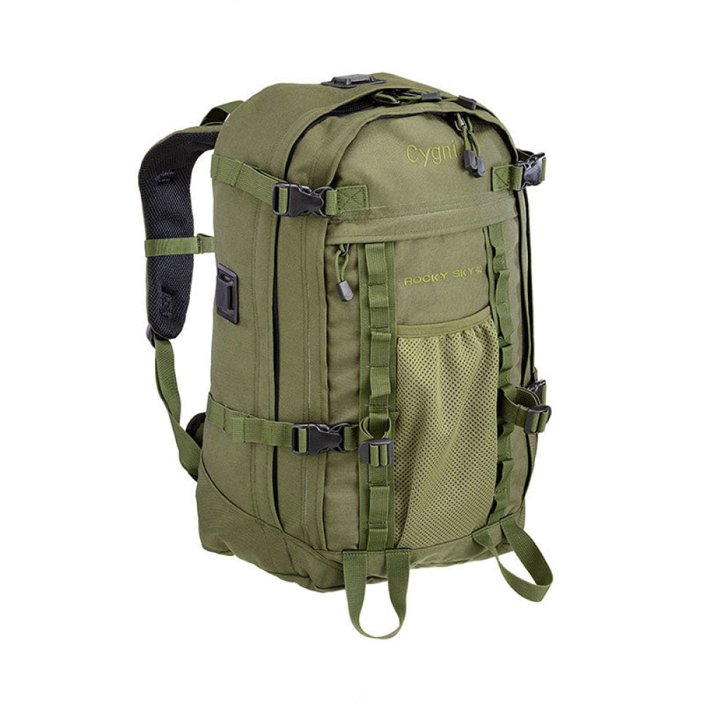 NERG OPEN LAND - BACKPACK - CYGNI ROCKY SKY 40 LT OD GREEN – Wild Gear